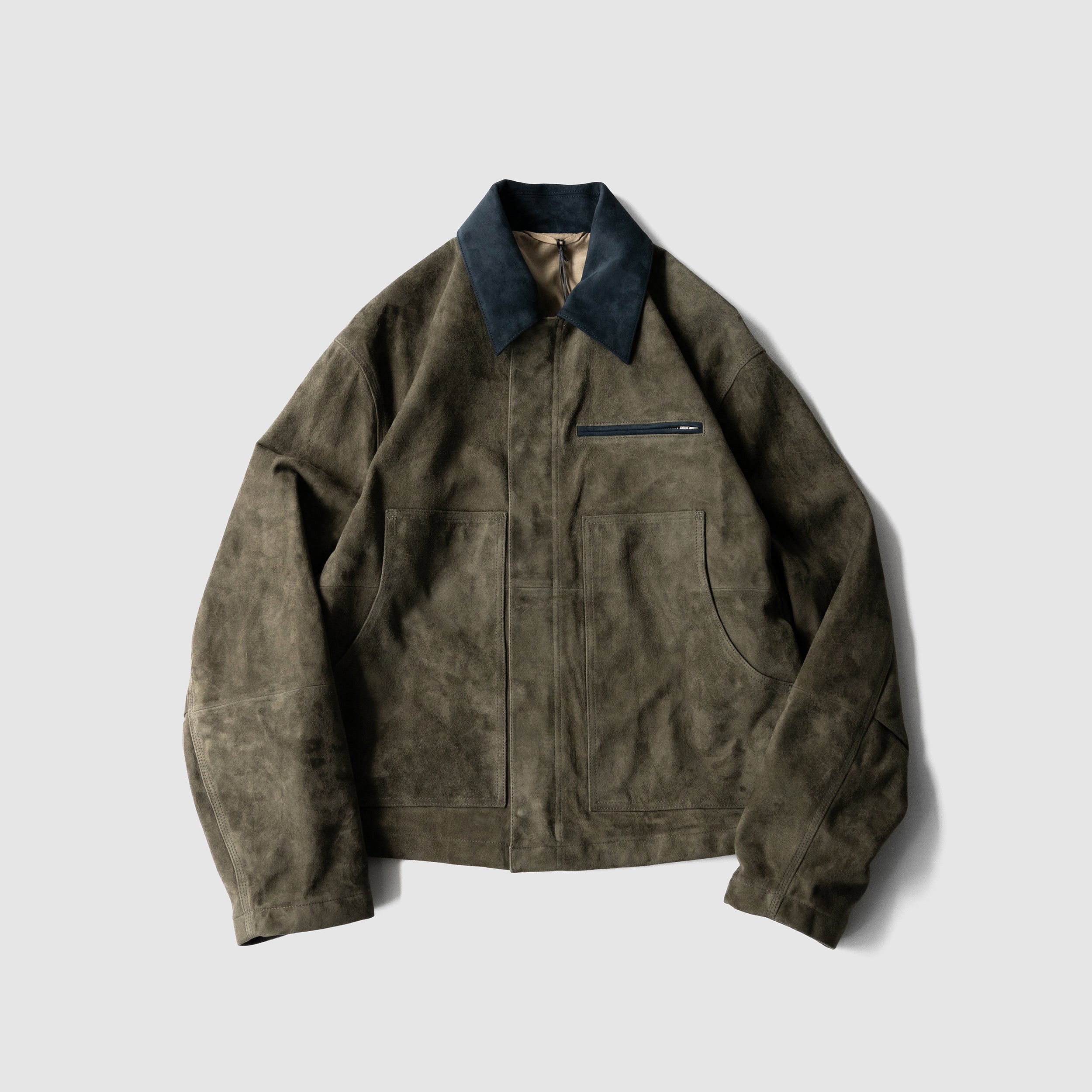 YOKE/ Goat Suede Work Jacket "KHAKI" | Attic ONLINE STORE